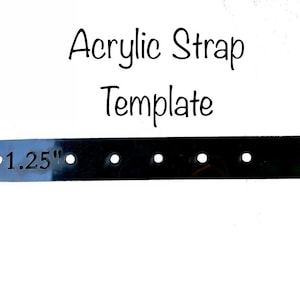Acrylic Strap Templates - Multiple Sizes - Collar Template - Belt ...