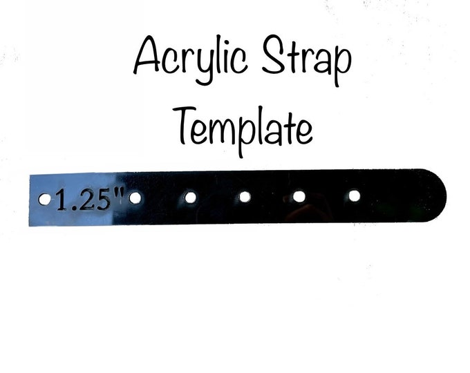 Acrylic Strap Templates Multiple Sizes Collar Template | Etsy