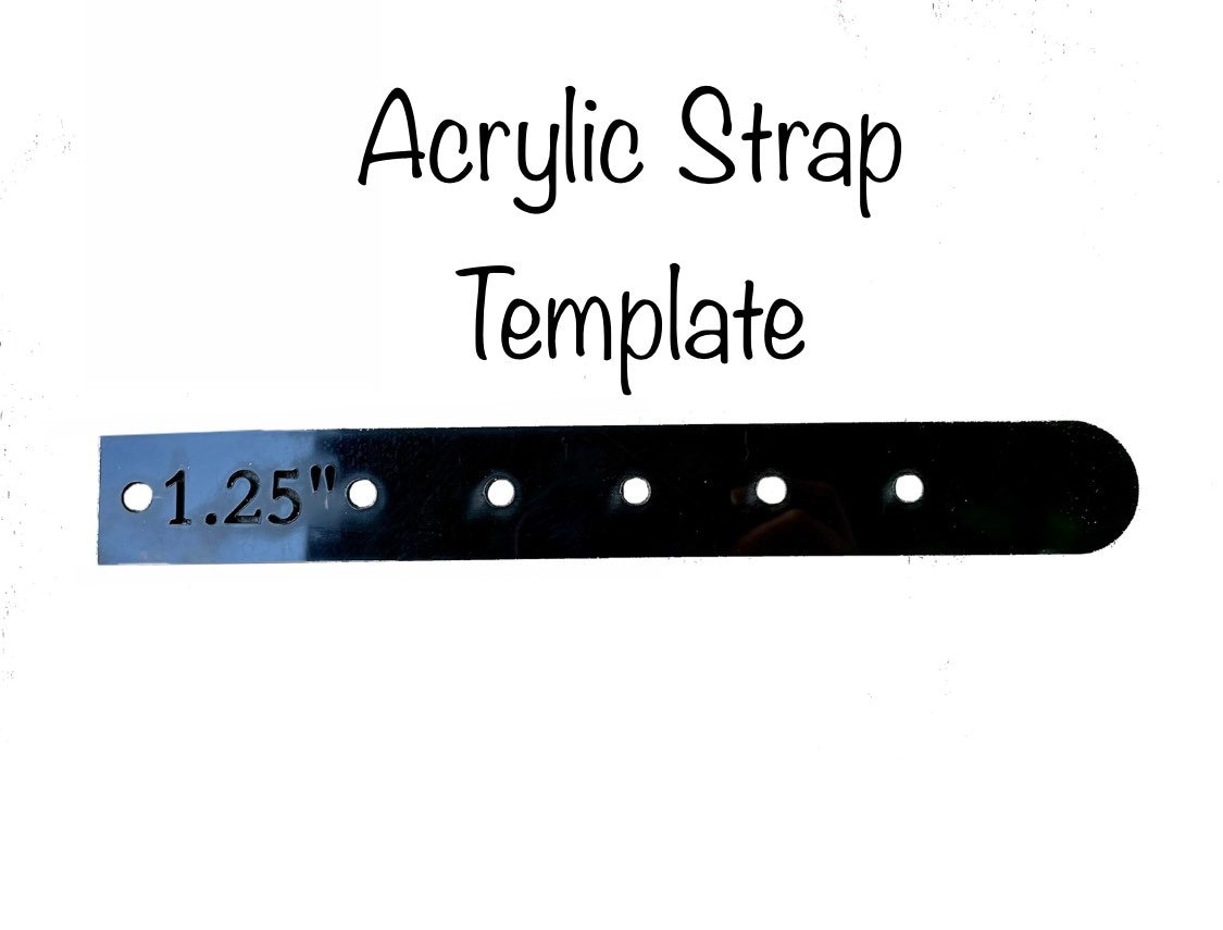 Acrylic Strap Templates Multiple Sizes Collar Template | Etsy