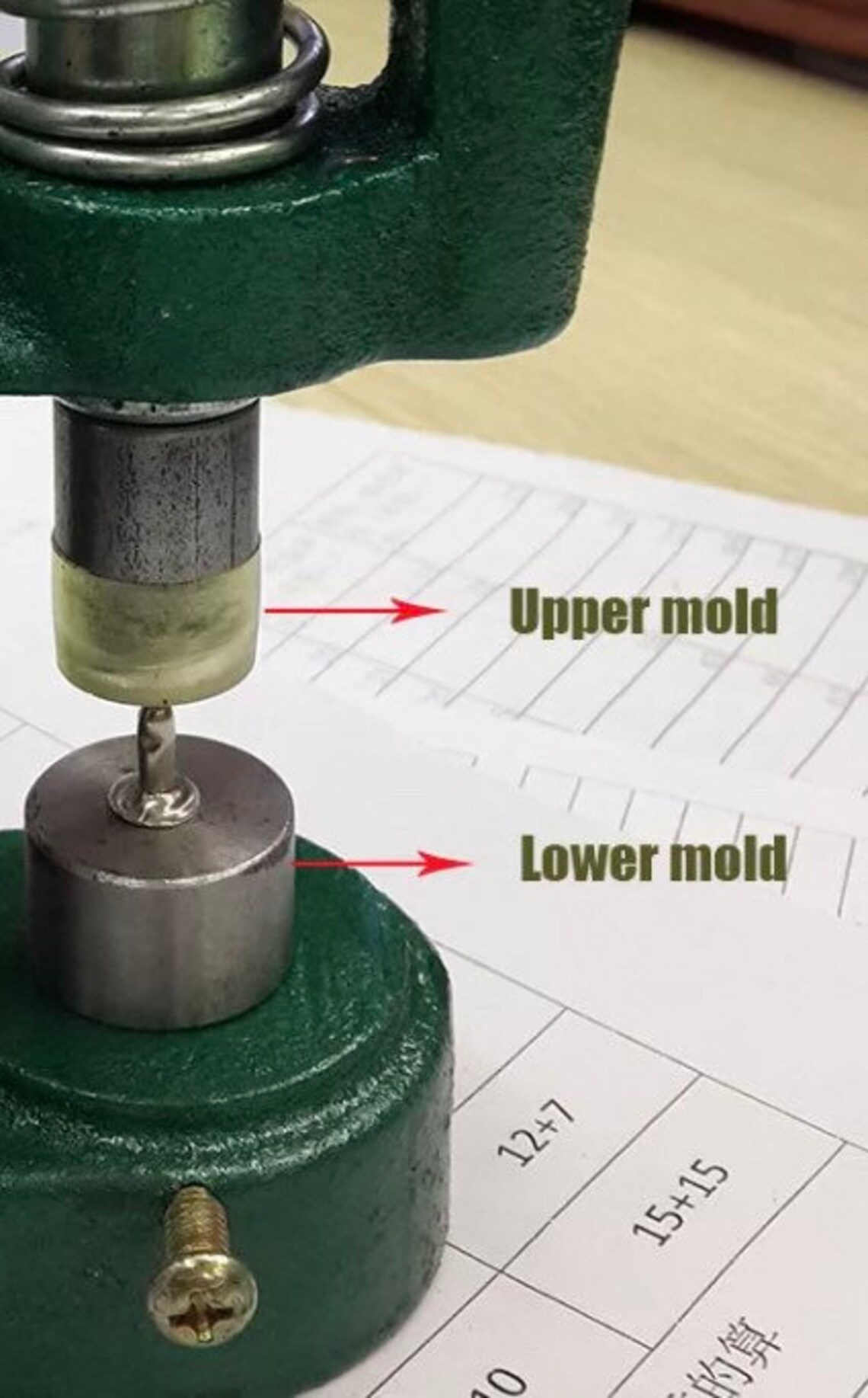 Cap Rivet Dies for Hand Press - 4-12mm Dies for Setting Rivets ...