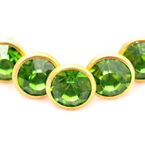 Fern Rhinestone Rivets - 8mm Olive Green Crystal Rivets - Gem Rivets ...