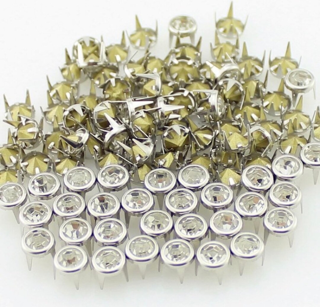 7mm Claw Crystal Rivets - Gem Rivets for Leather - Fast Shipping - Etsy