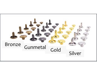 Stainless Steel Hypoallergenic Silver Rivets for Leather | Etsy