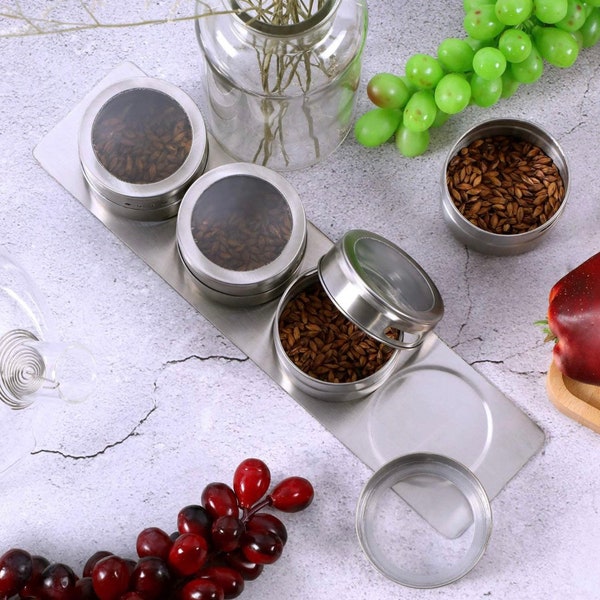 Magnetic Spice Jars - Etsy