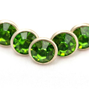 Fern Rhinestone Rivets - 8mm Olive Green Crystal Rivets - Gem Rivets ...