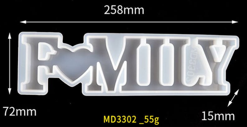 Family Resin Mold Kit Large Word Kit Family Mantle Piece - Etsy Canada