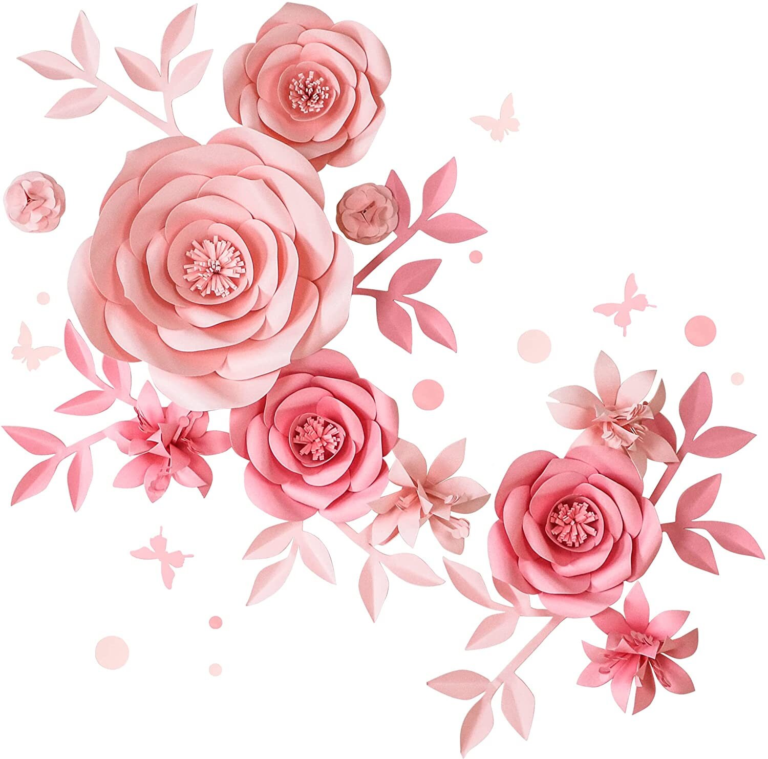 Paper Flowers 3D Paper Flower Wall Display for Nursery - Etsy