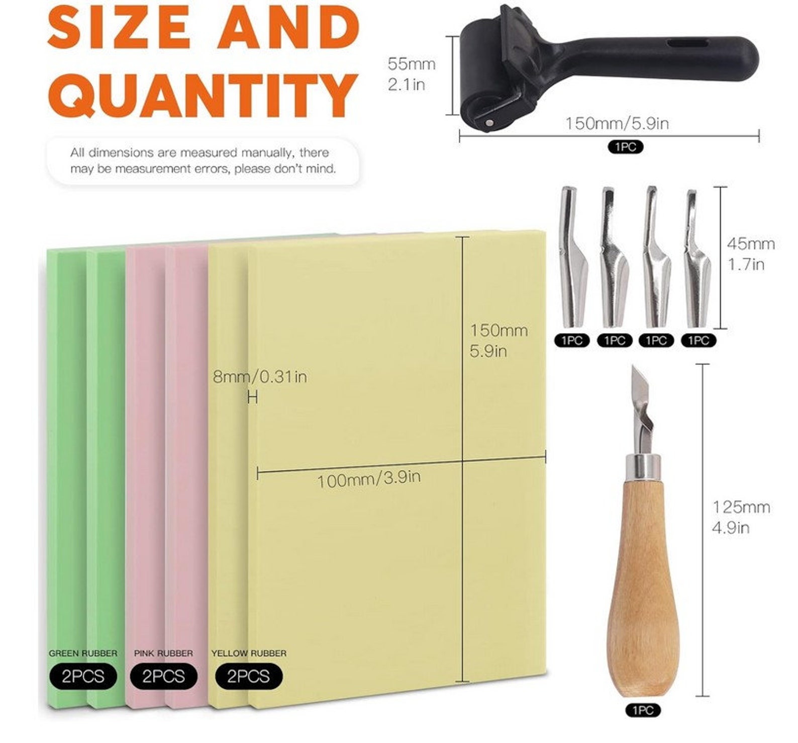 Rubber Stamp Making Kit With Stamp Blocks and Tools- Printmaking Kit - Etsy