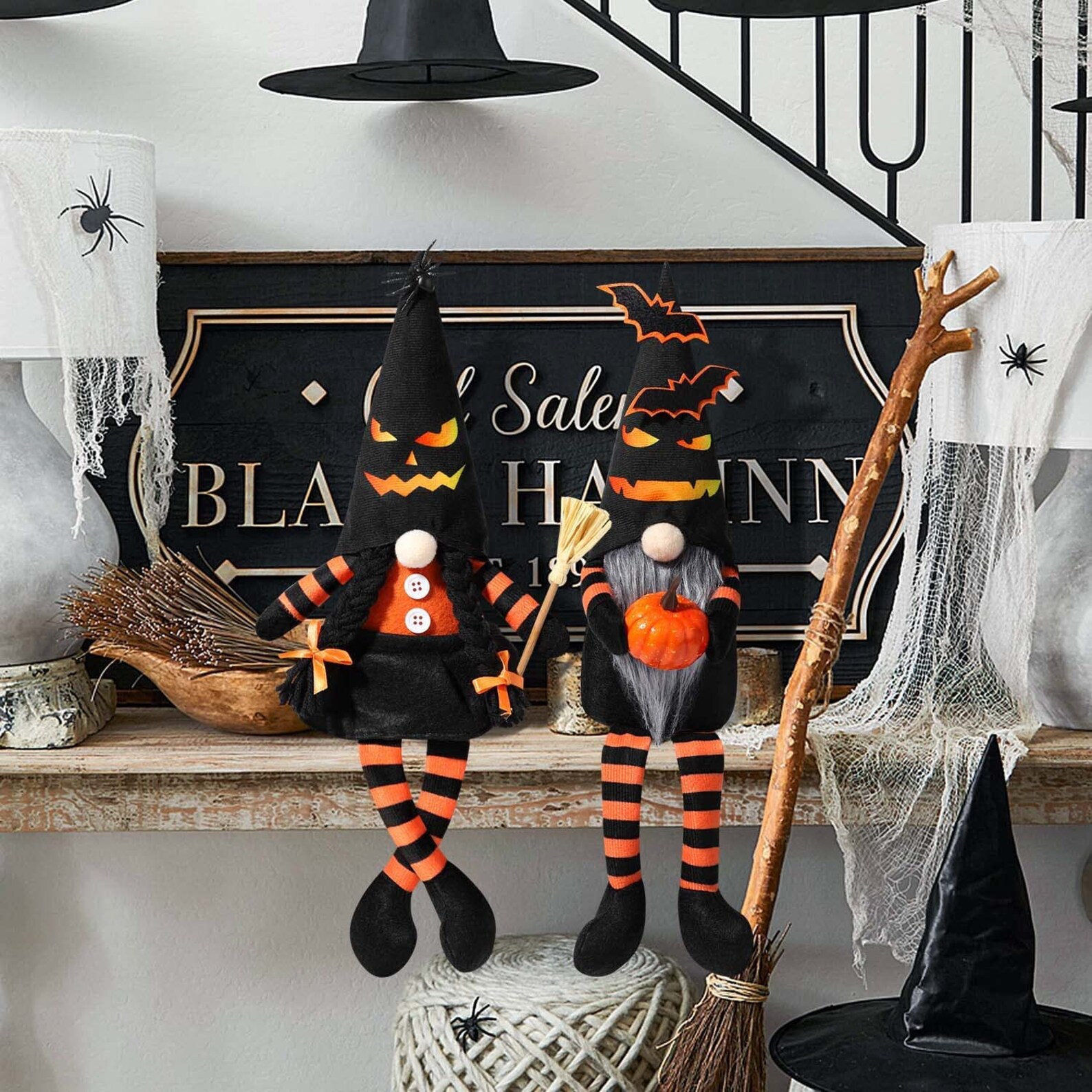 Fall Gnomes Set of 2 Halloween Gnomes Thanksgiving Gnomes - Etsy