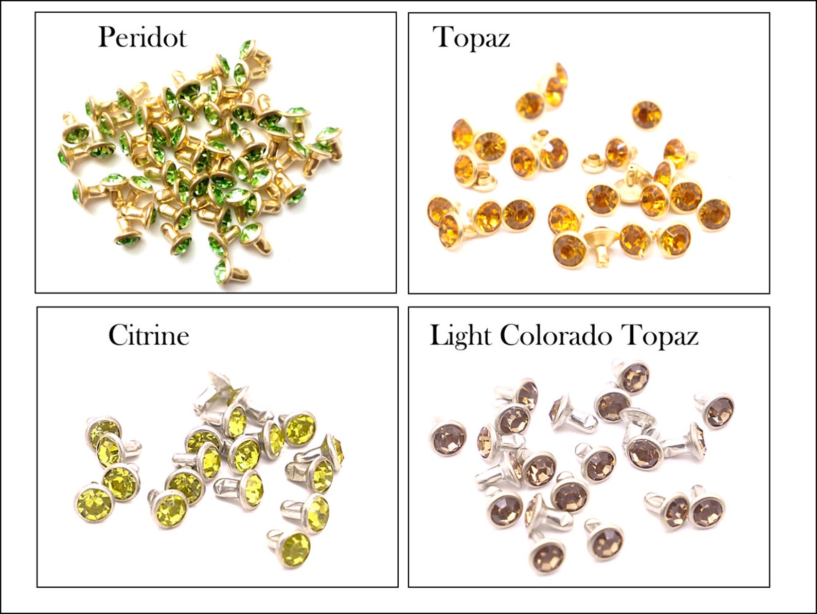 Glass Rhinestone Rivets 100ct - Low Prices - Large Selection - Premium ...