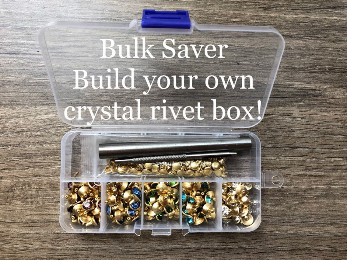 Bulk Crystal Rivets Build your own box 50% markdown from | Etsy