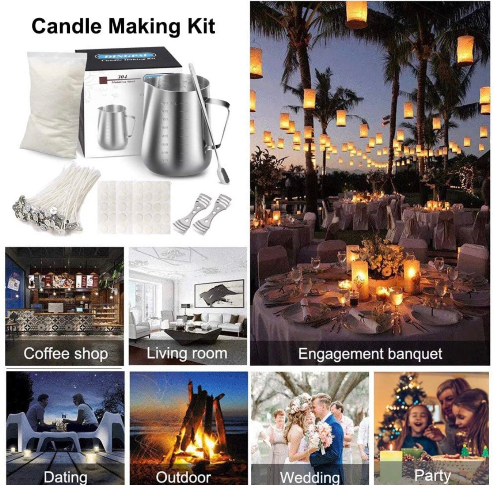 Candle Making Starter Set Candle Making Tools Candle Soy - Etsy