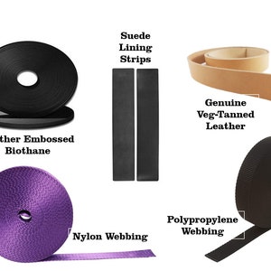 Biothane - Nylon - Suede - Leather - Polypropylene Webbing Straps for ...