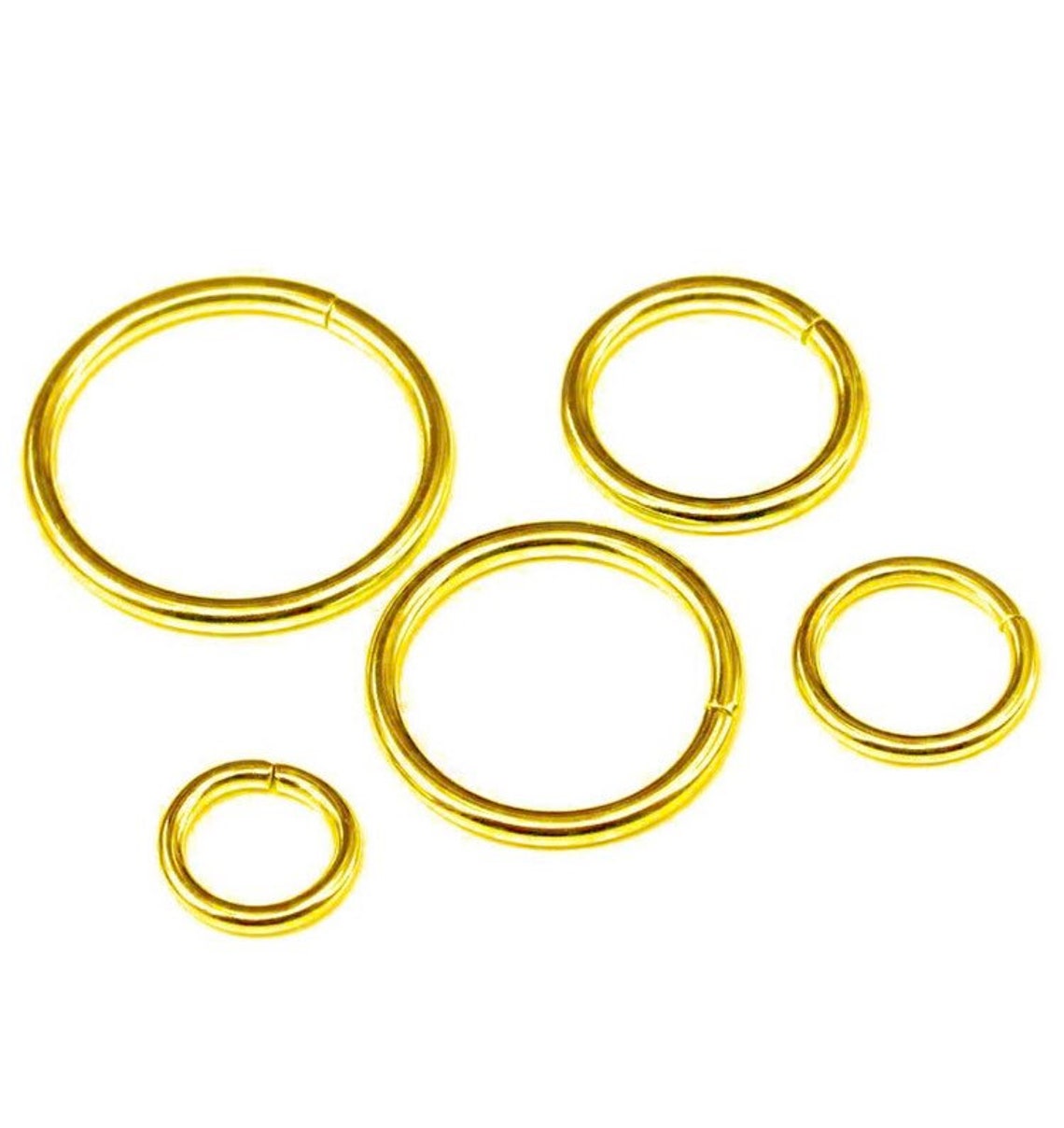 Silver and Gold Metal O-rings for Dog Collars and Hardware - Etsy
