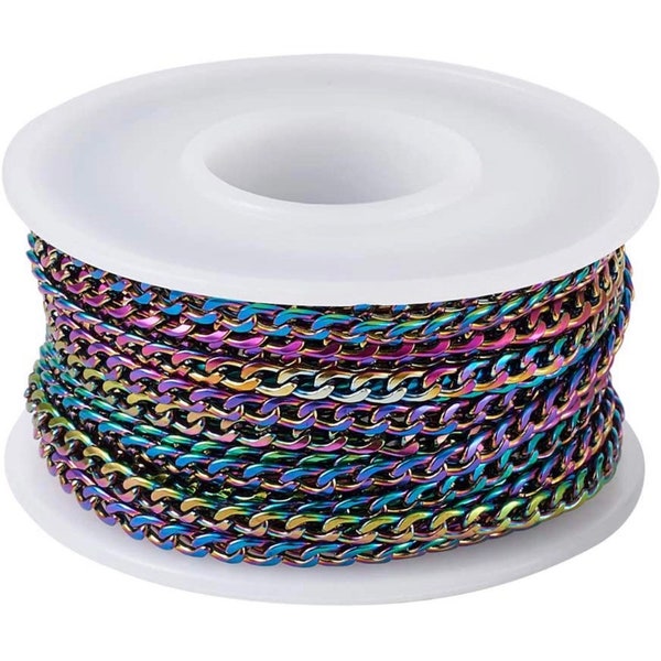 Rainbow Chain Mail - Etsy