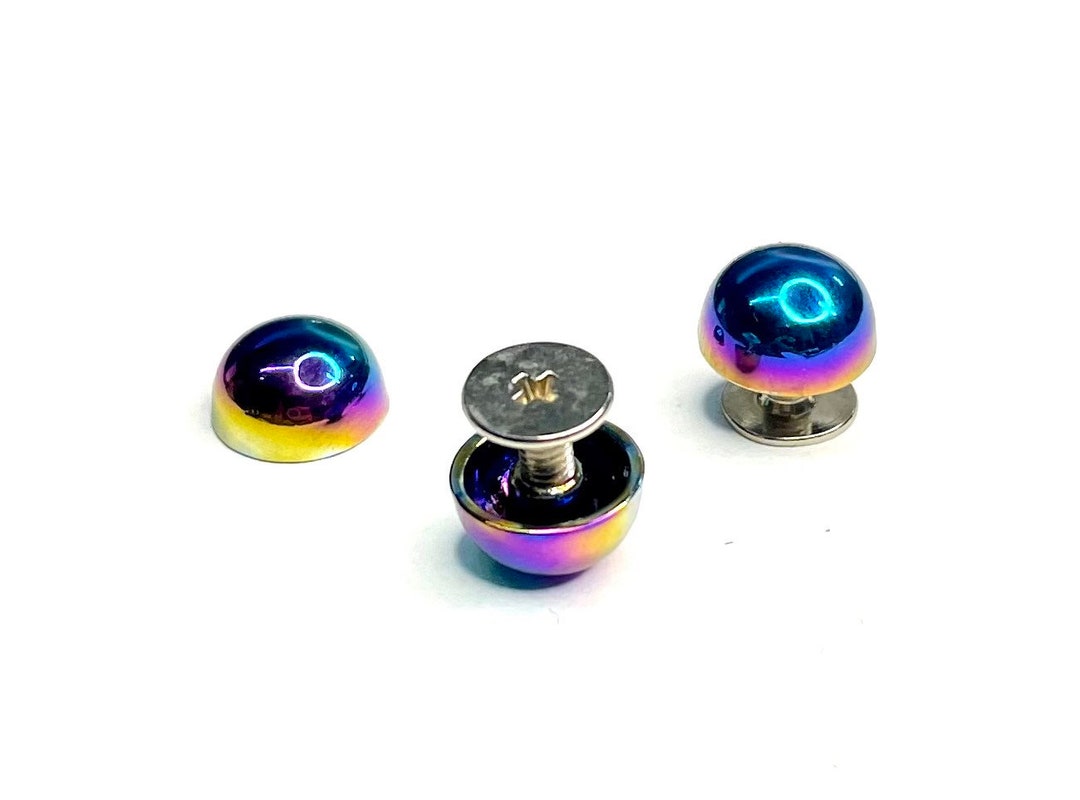 Rainbow Dome Screw Rivets - Dome Stud Rivets - Decorative Rivets ...