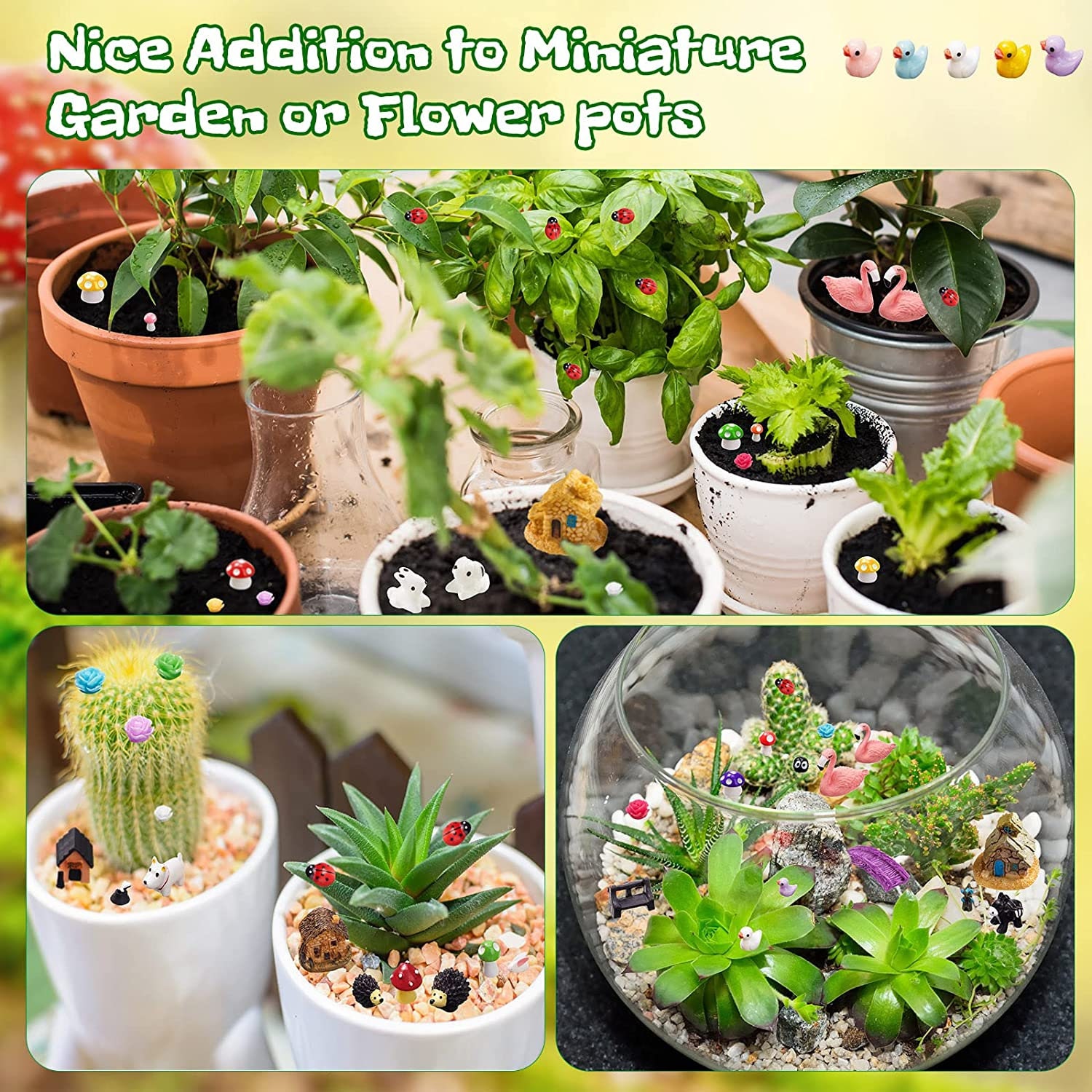 240pc Fairy Garden Set - Miniature Garden Furniture - Mini Fairy House ...