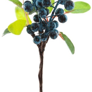 Blueberry Stems - Artificial Blueberries - Summer Home Decor - Summer ...
