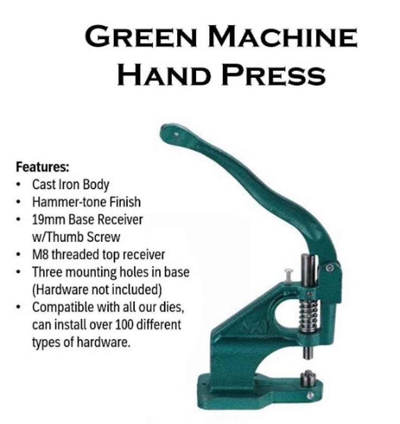 Rivet Press With 8 Die Sets, Rotary Punch, Rivets, and Eyelets - Unique ...