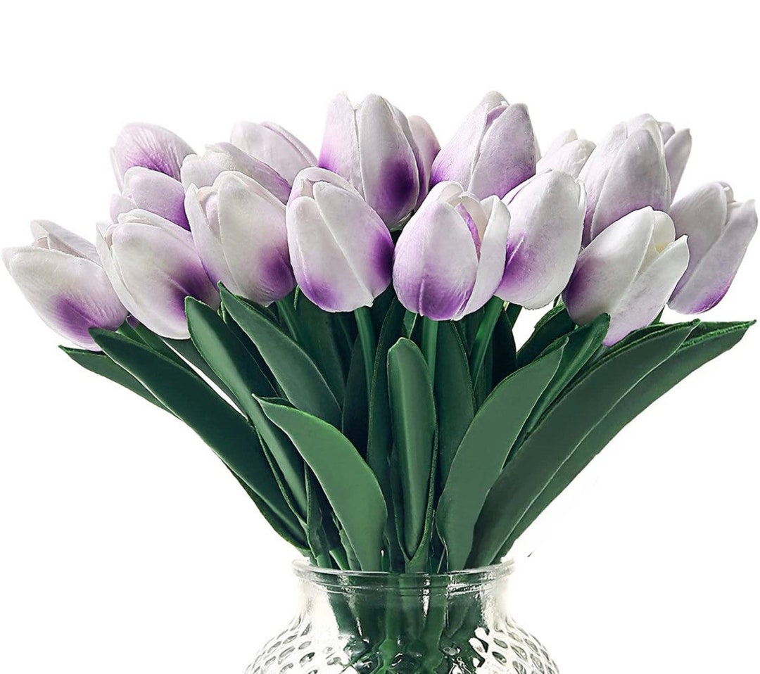 Tulip Spring Flowers - Tulips - Real Touch Tulips - Artificial Flowers ...