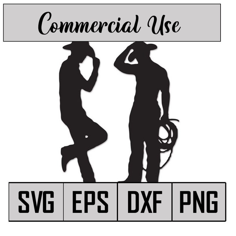 Cowboy Svg - Western Leaning Cowboy Pattern Svg - Cowboy Vector File ...