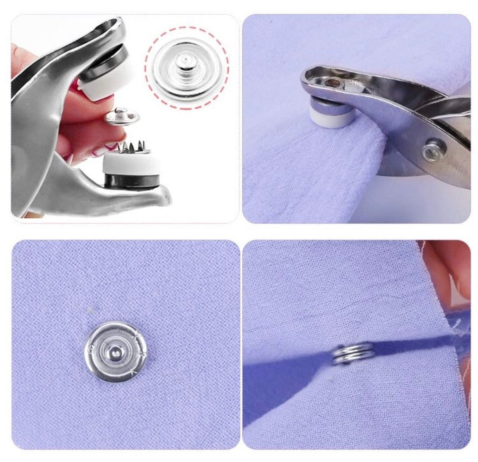 Colored Snap Kit With Pliers 200 Snaps With Tools and Carry | Etsy