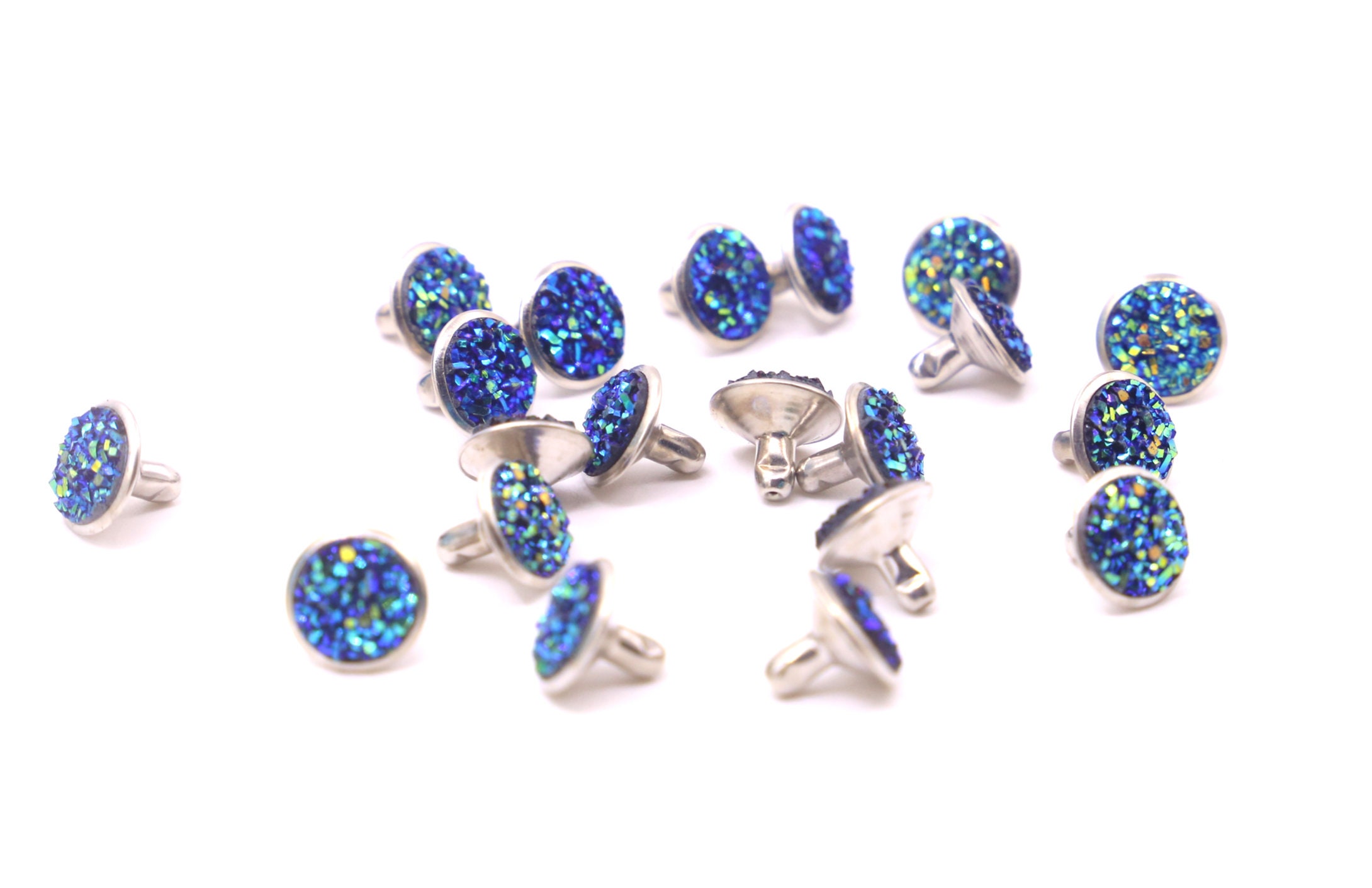 Drusy Crystal Rivets - 9mm Crystal Rivets - NEW ITEM Only Found Here ...