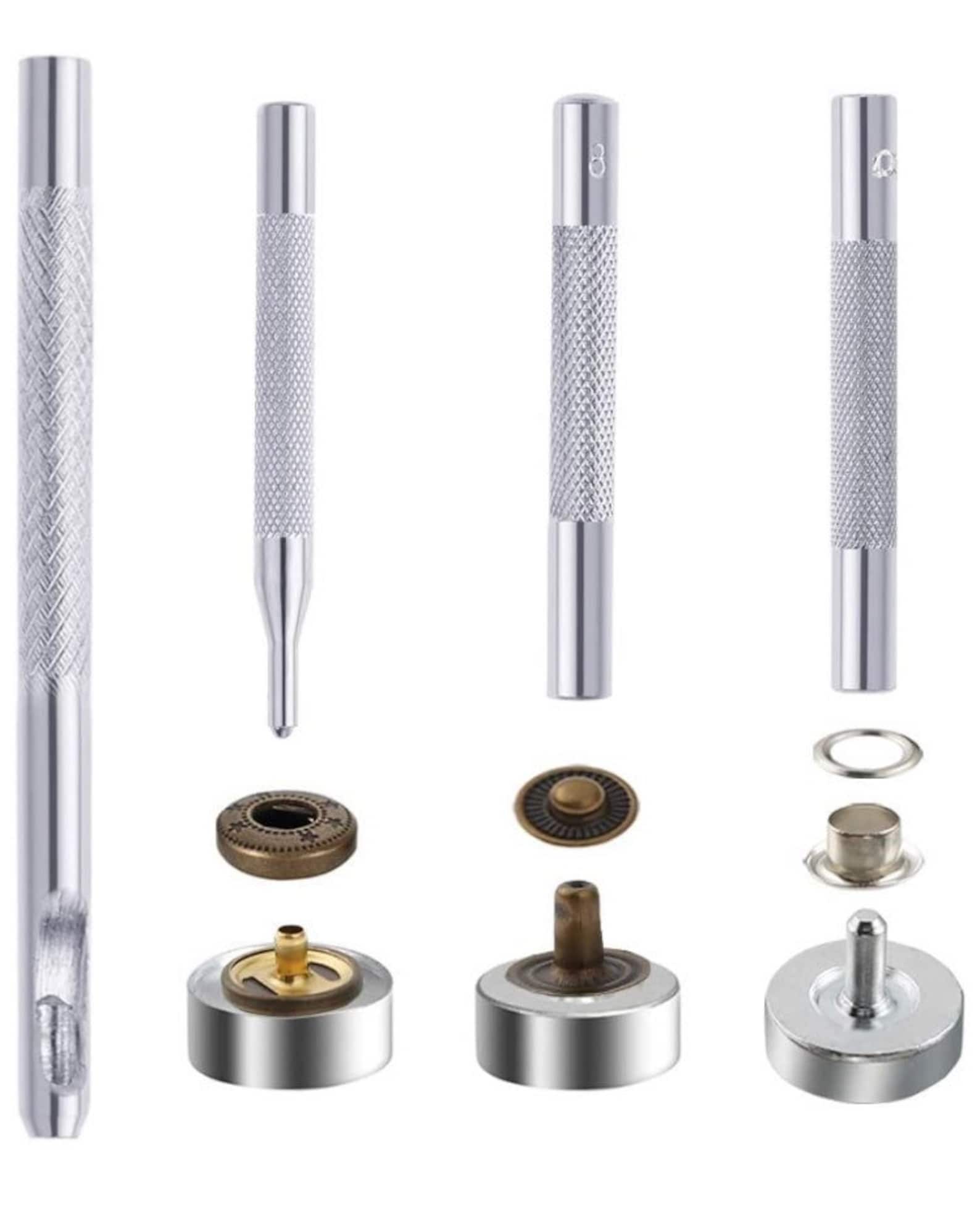 400pc Hardware Starter Kit With Grommets, Rivets, Snaps, Screws and ...