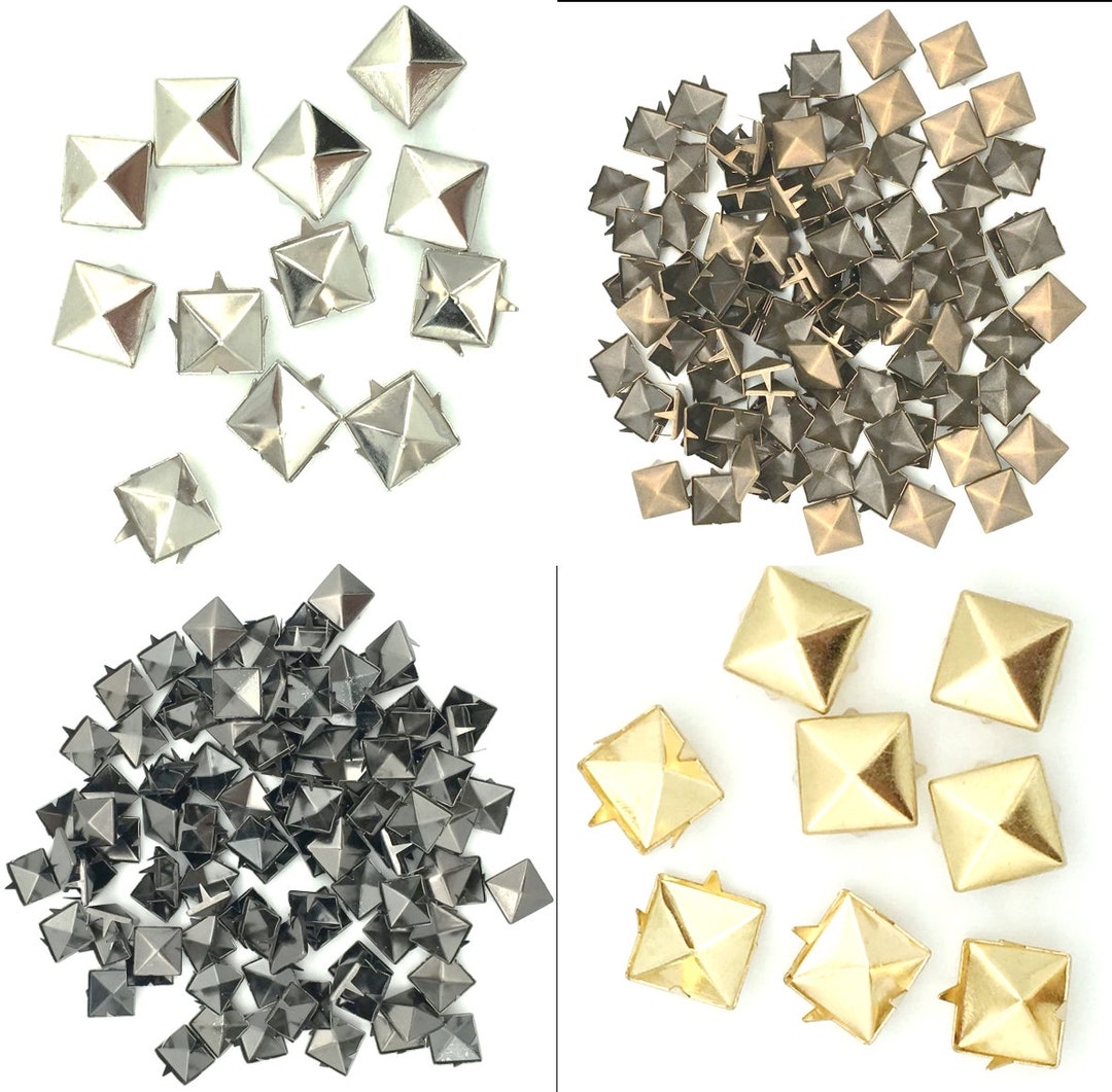 Pyramid Spike Studs 10mm - 100ct - Etsy