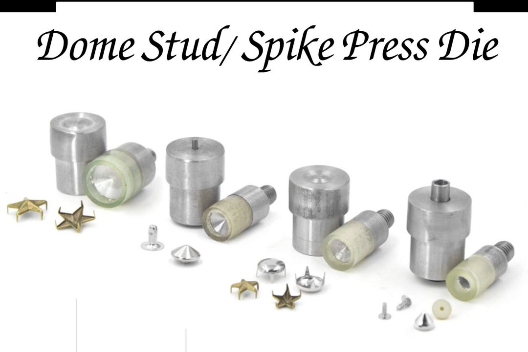 Dome Stud/ Spike Dies for Hand Press - 6-15mm Dies for Setting Dome ...