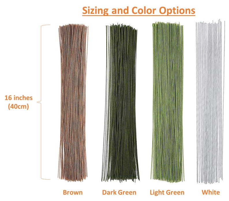 Floral Wire - Wire for Flower Arrangements - Craft Wire - Artificial ...
