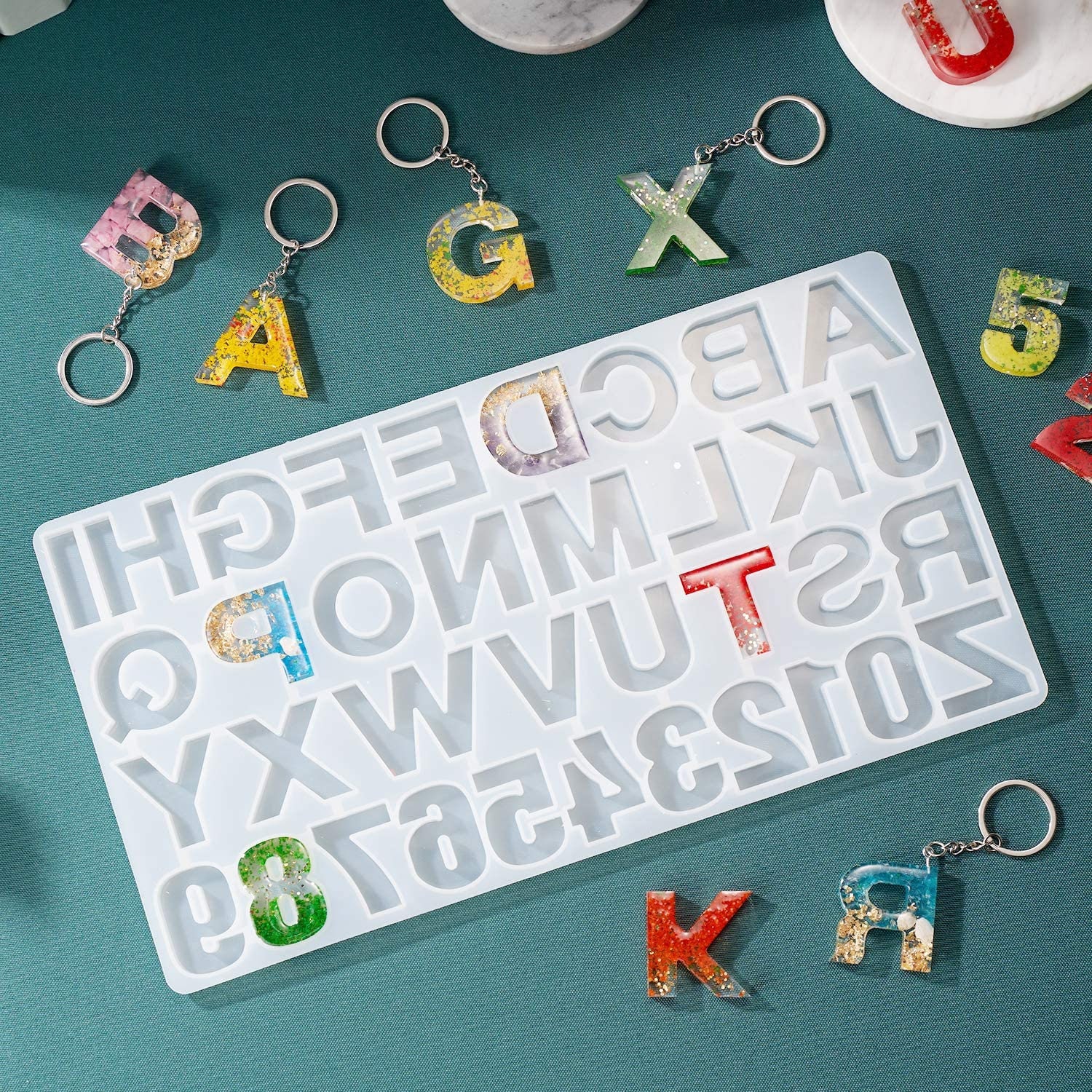 Alphabet Keychain Resin Mold Kit Over 200pcs - Etsy