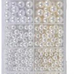 Pearl Kit - 200pc Pearl Rounded Shaped for Leather, Clothes, Vinyl, and ...