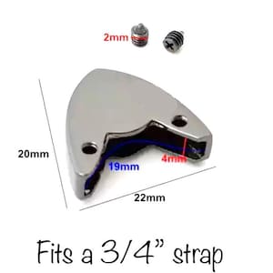Belt Tip End - Strap Tip Keeper for 3/4” Straps - Metal Buckle Tip Ends ...