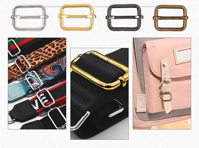 1 Tri-glide Strap Slide 1 Metal Slide Buckle | Etsy