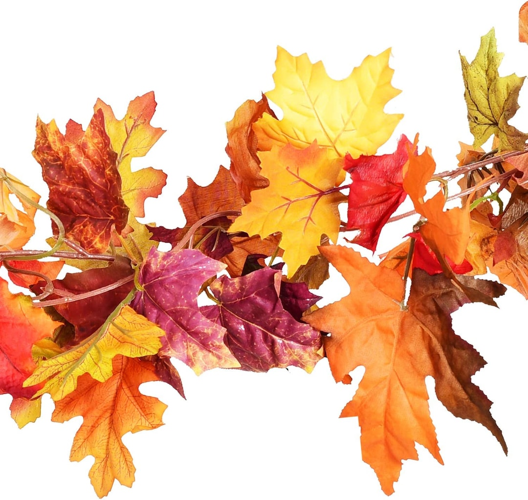 Fall Garland - Autumn Leaves Garland - Fall Decor - Mantle Decor ...