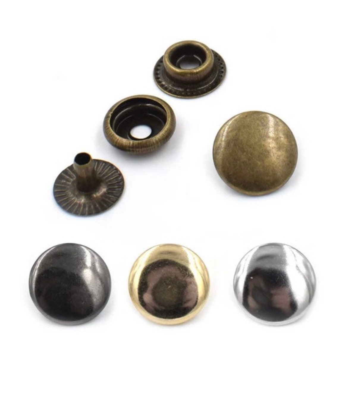 Metal Ring Snaps - Line 20 Line 24 Metal Snaps, #203, #201 Metal Snap ...