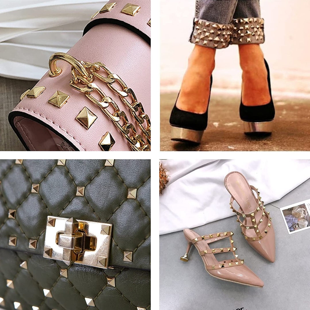 Pyramid Rivets - 10mm Square Rivets for Leather - Pyramid Studs - Biker ...