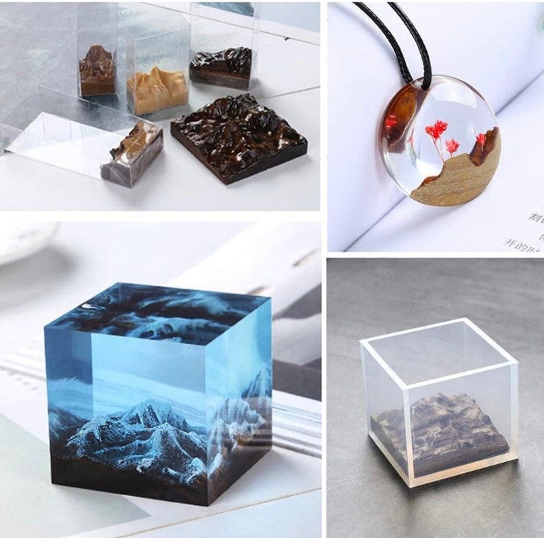 Wooden Mountain Scenes for Resin - Etsy