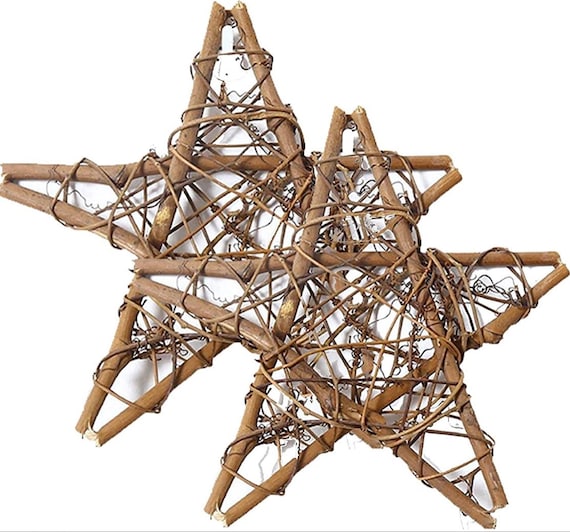 Wicker Stars for Wreaths Decor Trees Ornaments and Crafts - Etsy