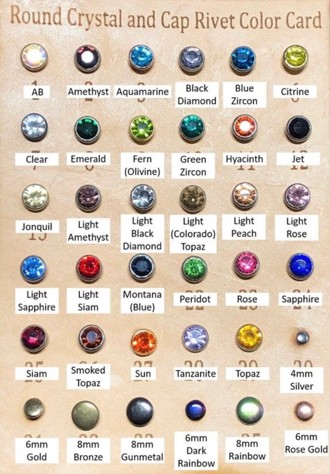 Bulk Crystal Rivets - Build Your Own Box - 50% Markdown From Retail ...