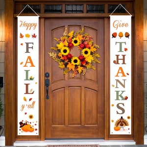 Fall Decor Banners Halloween Decor Thanksgiving Decor - Etsy