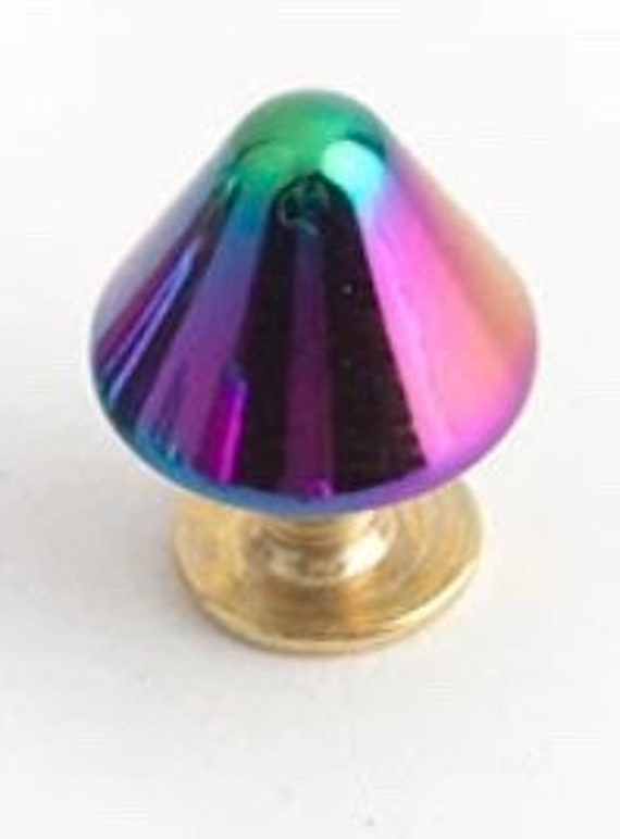 Rainbow Cone Screw Rivets Rainbow Chicago Screws Cone Screw | Etsy