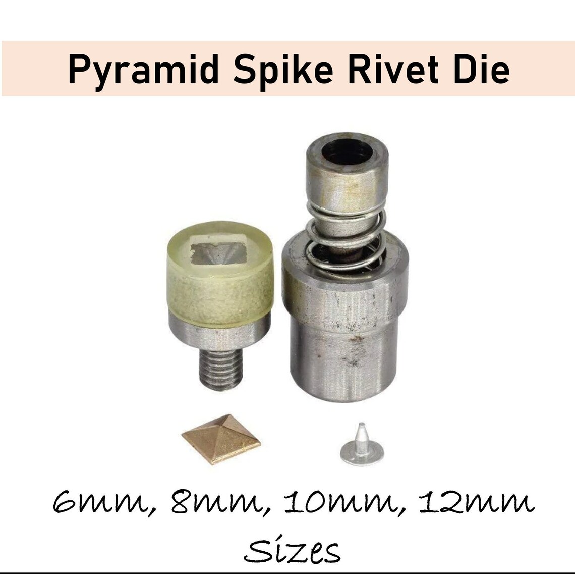 Cone Rivet/spike Die for Hand Press -6.5mm, 10mm Cone Rivet Dies for ...