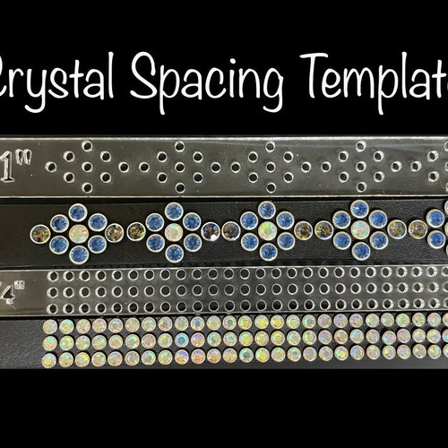 Crystal Rivet Pattern Acrylic Leather Template Leather - Etsy