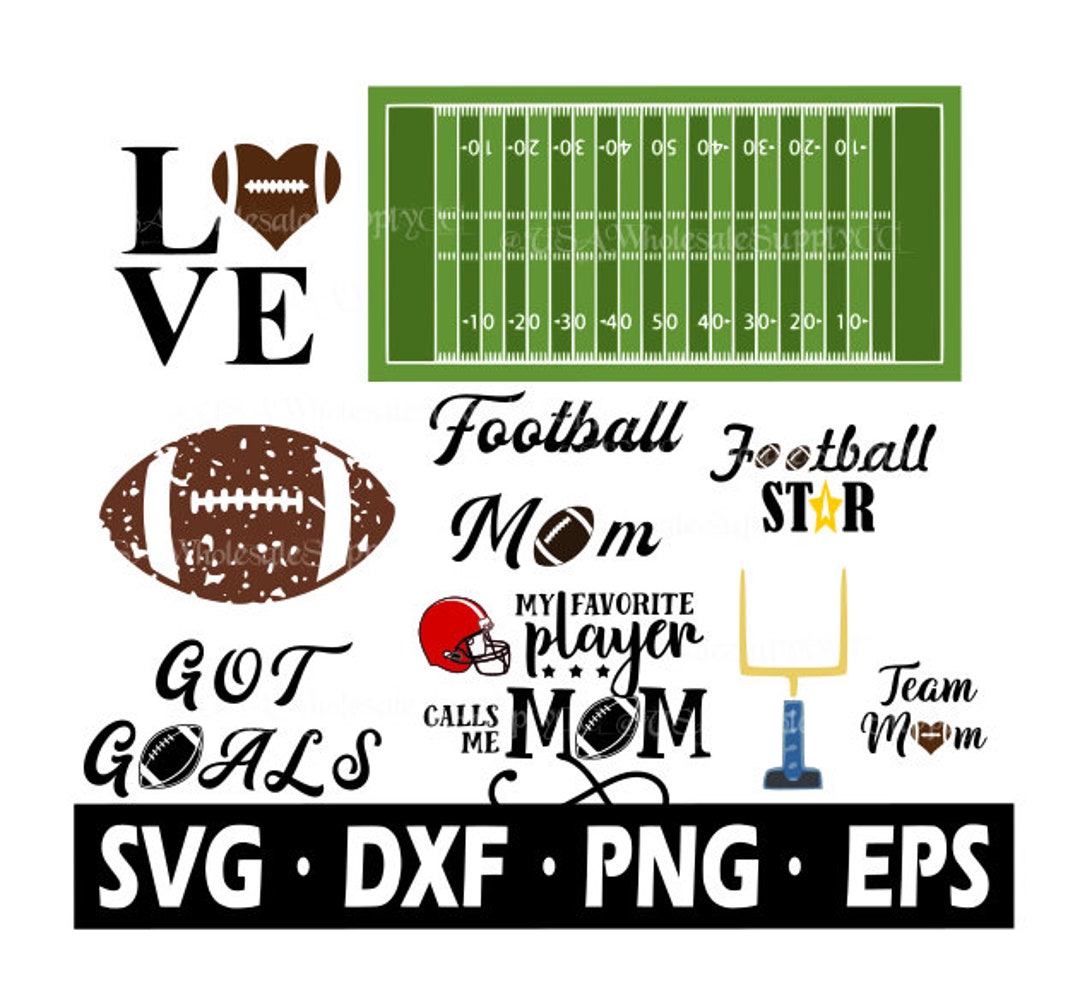 Football SVG Bundle Sports Svg American Football Shirt Svg Commercial ...