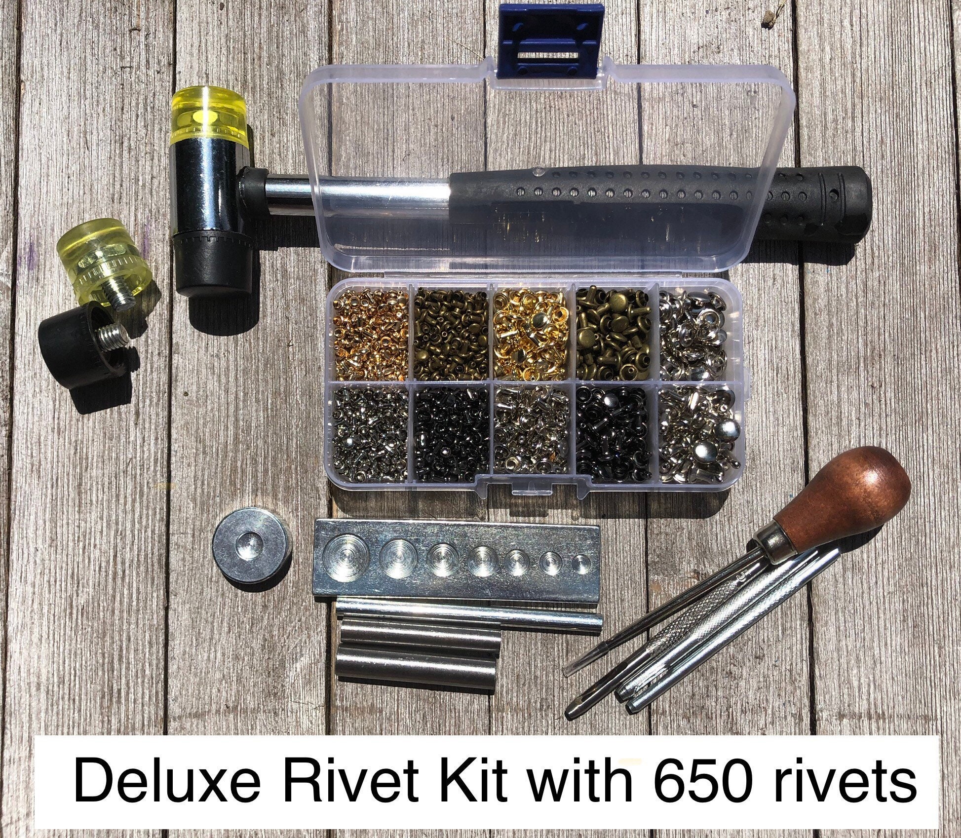 Cap Rivet Tool Set - Rivet Setting Tools - Starter Kits for Rivets - Etsy