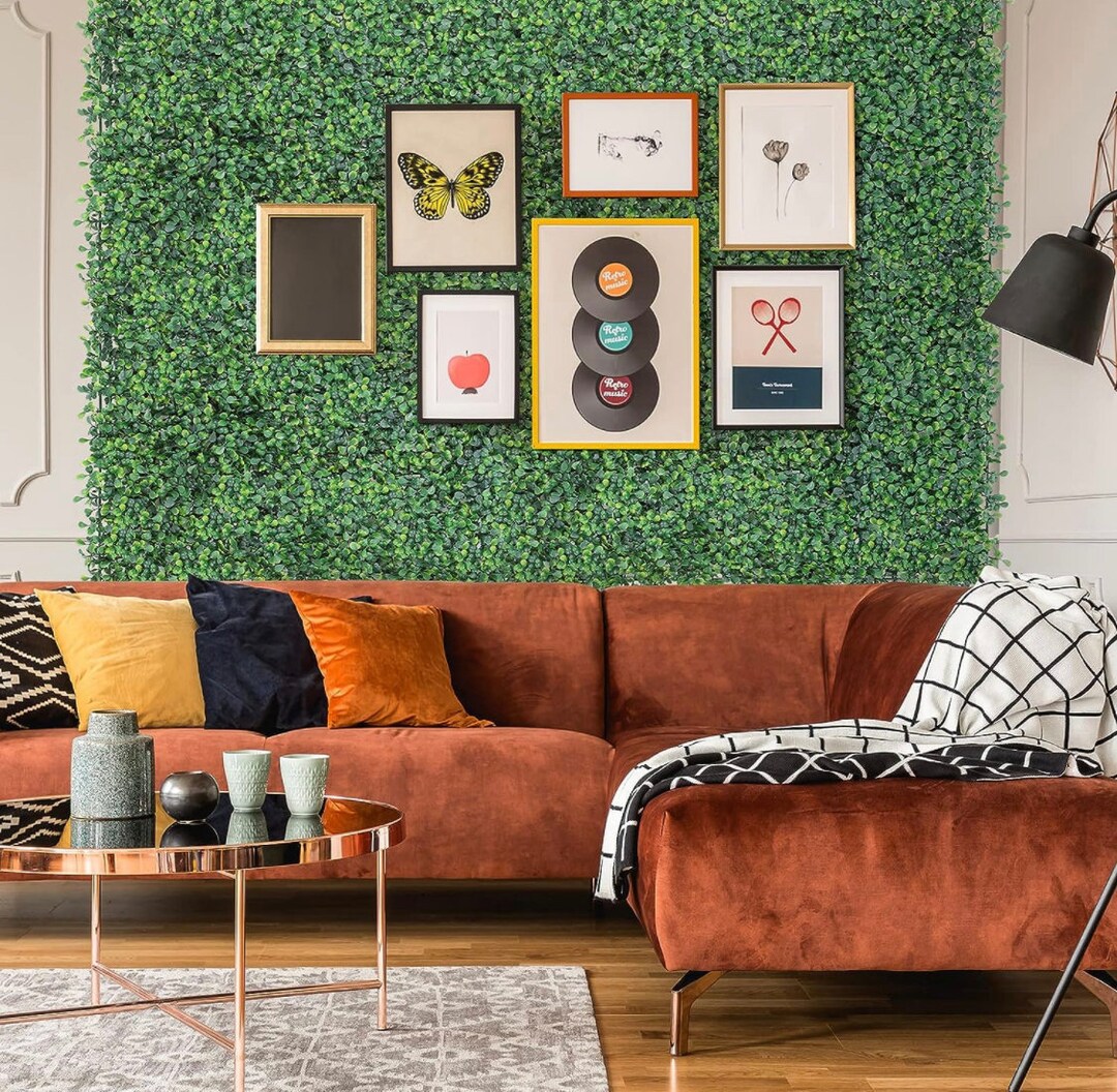 Wall Panels Indoor Outdoor Artificial Grass Hedge Wall Panels Etsy