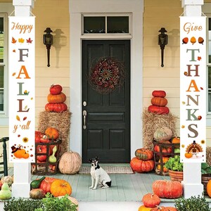 Fall Decor Banners Halloween Decor Thanksgiving Decor - Etsy