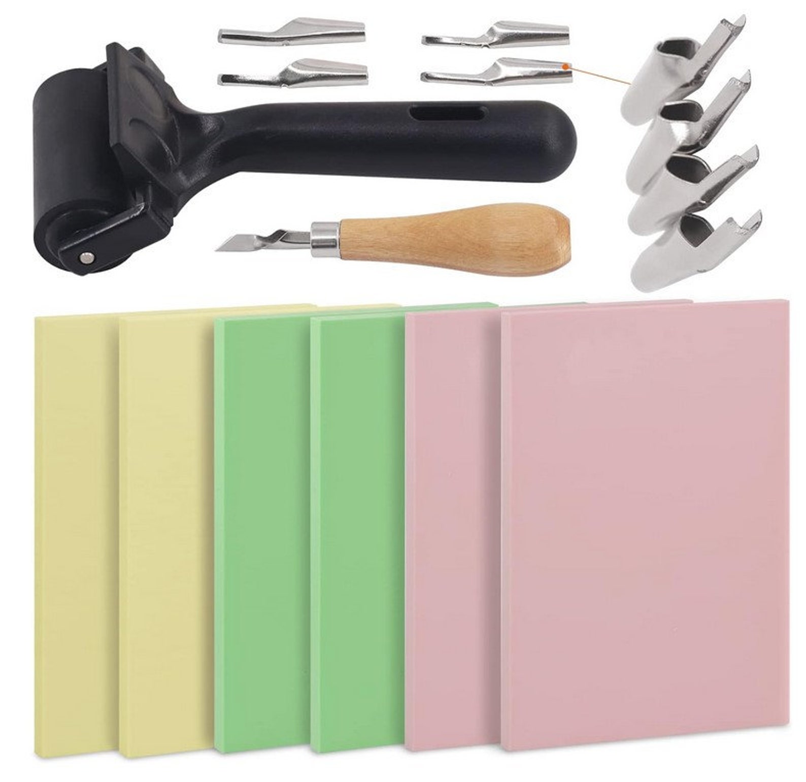 Rubber Stamp Making Kit With Stamp Blocks and Tools- Printmaking Kit - Etsy